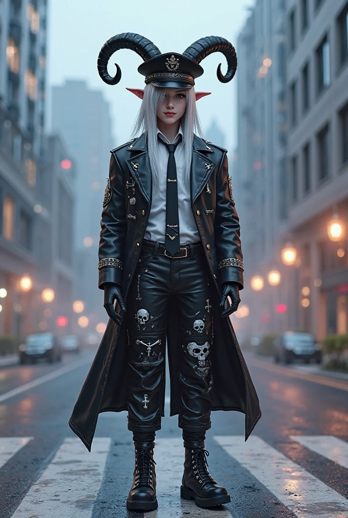 A highly detailed and stylish adult male character rendered in 3D in a ...