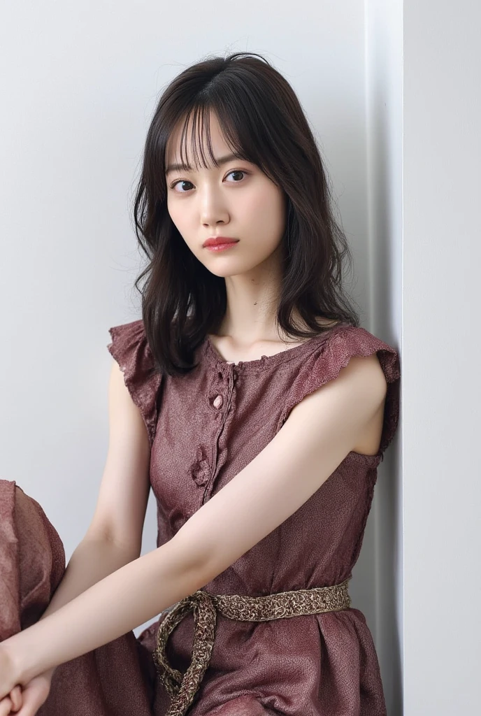 Girls in their 20s :2、Japanese、、 white skin))))), details顔の質感 - SeaArt AI