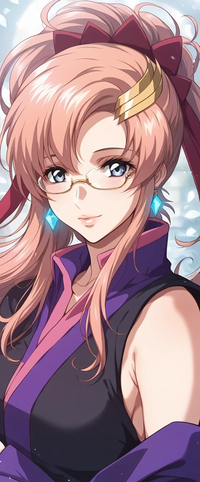 Blonde, glasses, thin, elegantly arched eyebrows, masterpiece - SeaArt AI