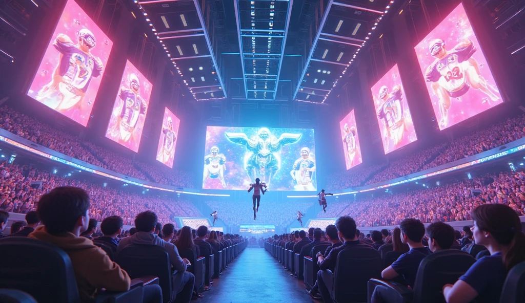 Picture an esports arena in the metaverse where digital avatars are ...