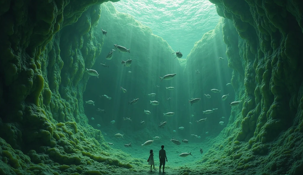 "A hyper-realistic, cinematic 4K depiction of a strange mountain made ...