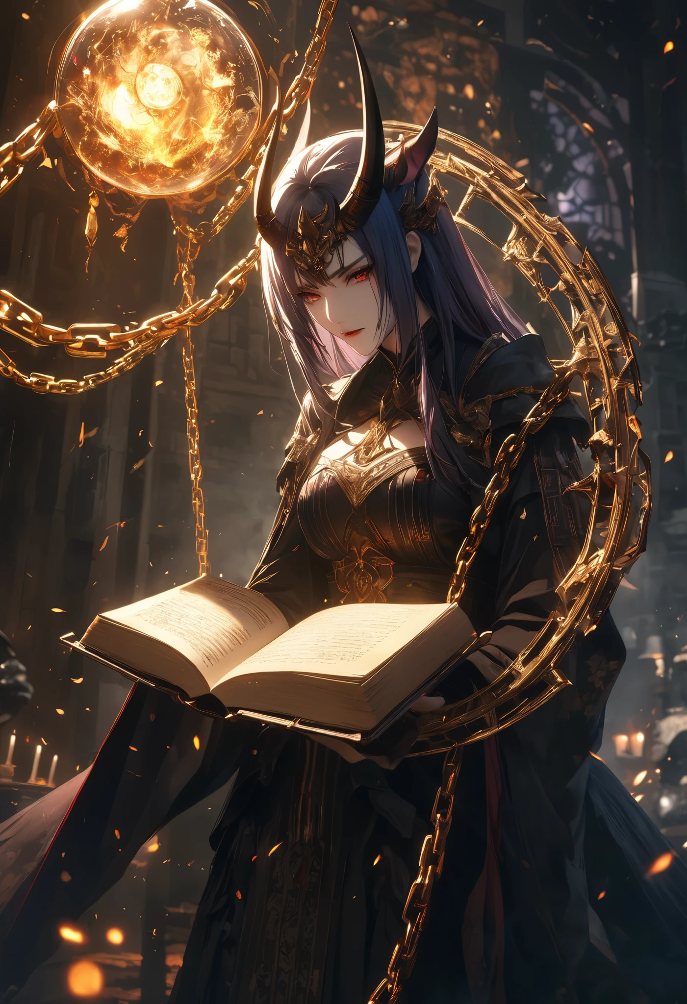 (0312) Theme: A Forbidden Book / Sealed Old Books /Forbidden Old Books