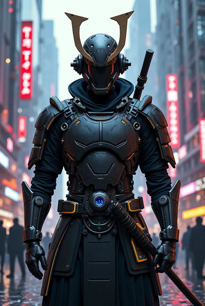 Sci-fi samurai - SeaArt AI