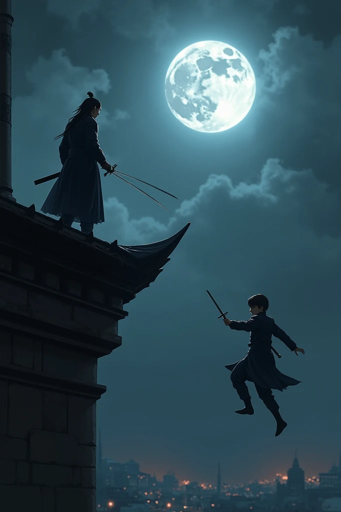 Who's there?!" Sching! Xie Lian's sword was unsheathed. With a light ...