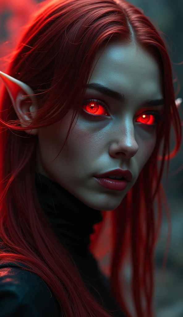 Ultra-realistic, cinematic 4K close-up of Nitara’s face, showcasing her ...
