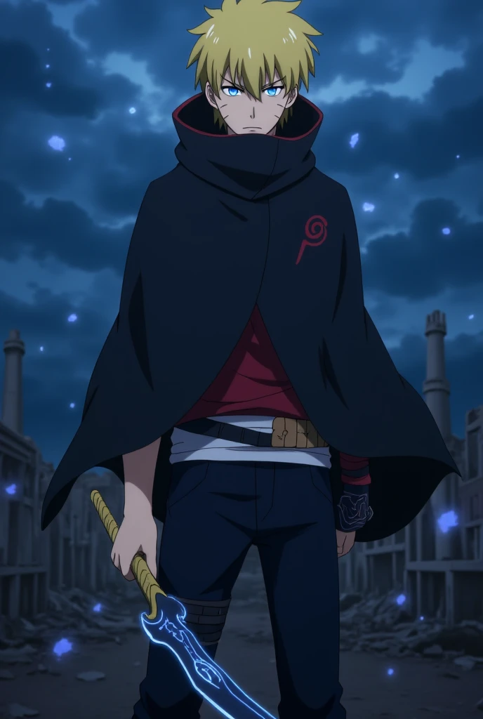Boruto Uzumaki, now 18 years old, in a post-apocalyptic ninja world ...