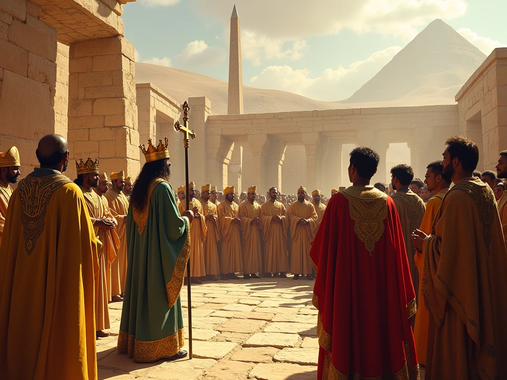 "A historical moment in the 4th century, where King Ezana of the ...