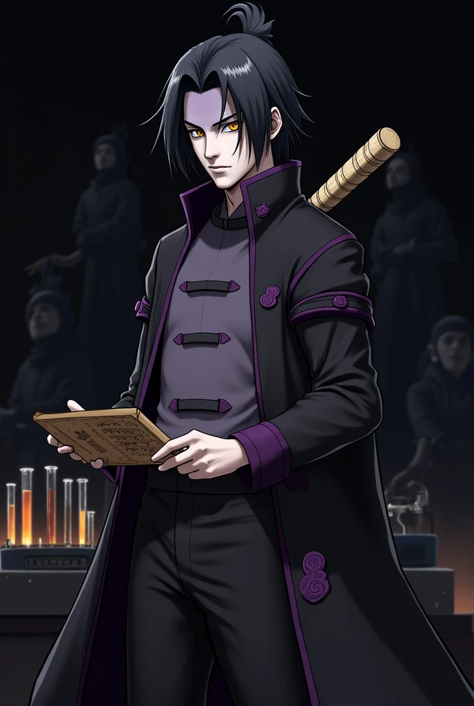 A detailed portrait of Orochimaru in his new version in the anime ...