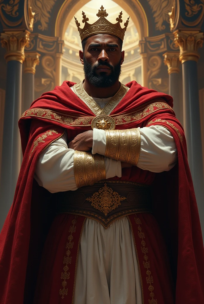 Dark-skinned king - SeaArt AI