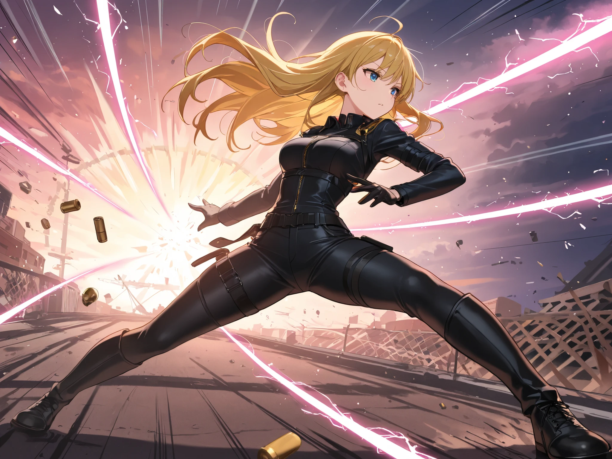 (masterpiece,best quality:1.2),Bullet time dodge,My guess catch the ...