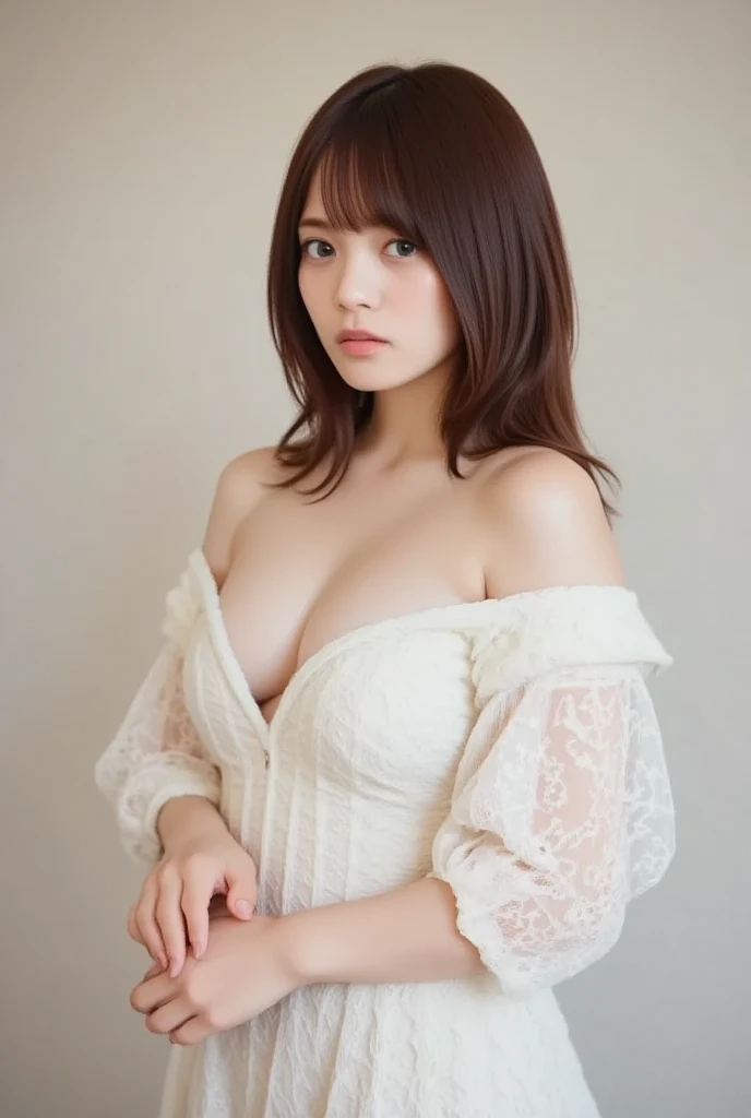 Photorealistic, 8k, Style by Artem Chebokha , young girl, Long dark brown hair - SeaArt AI