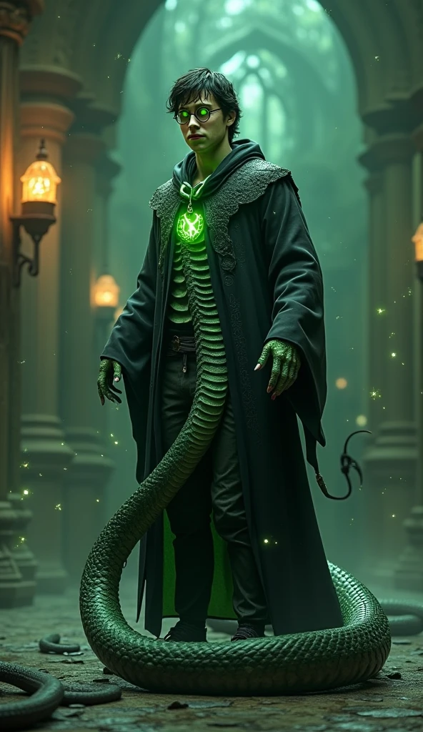 Here is a prompt for generating an image of a fusion between Harry ...