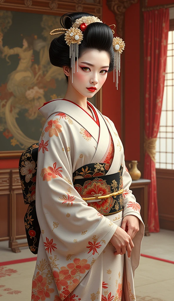 The proportions and detailed textures multicolored brushwork and ...