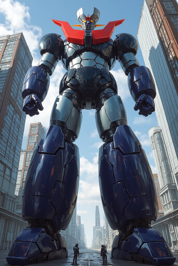 remodeled Mazinger Z , is 100 meters tall . constructed with modern ...