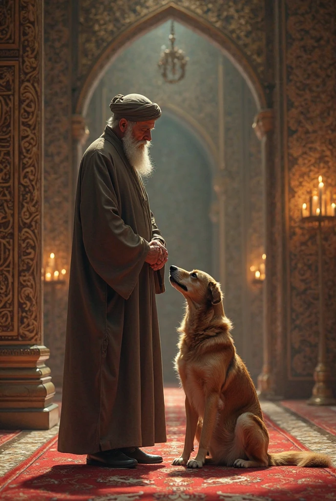 Images of an Imam with his faithful companion In the mosque - SeaArt AI