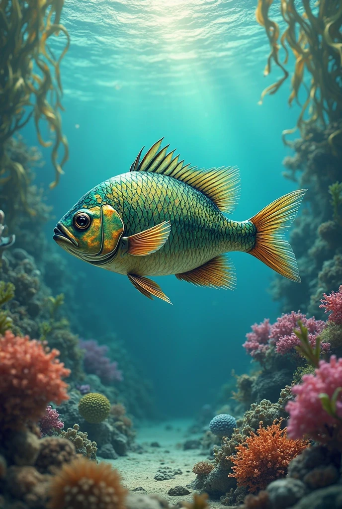 Make me a fish that cleans up the ocean(specifically tilapia fish ...