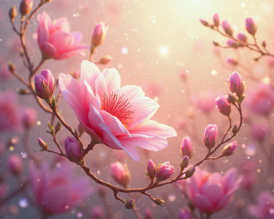 Create a digital art of flowers - SeaArt AI