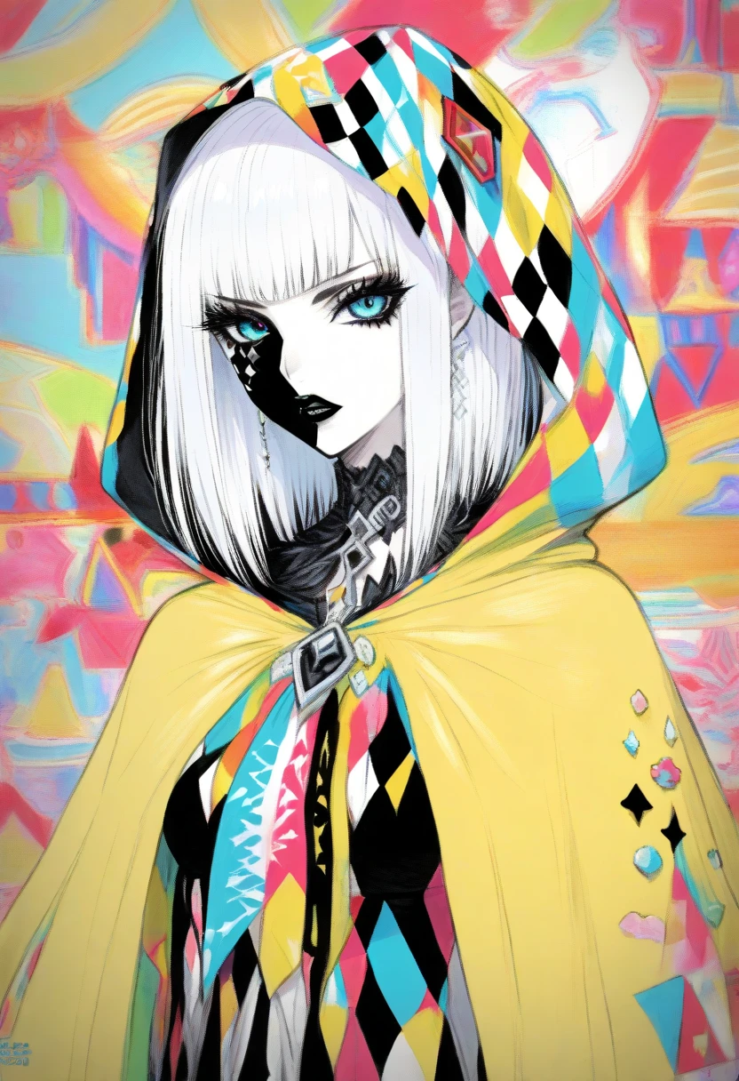 score_9, score_8_up, score_7_up, girl, solo, yellow robes, cloth over ...