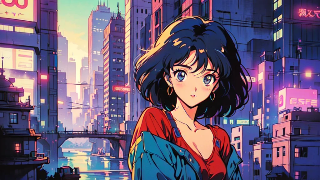 (80s, Retro, City Pop: 1.5), (Album Jacket), (Top Quality), - SeaArt AI