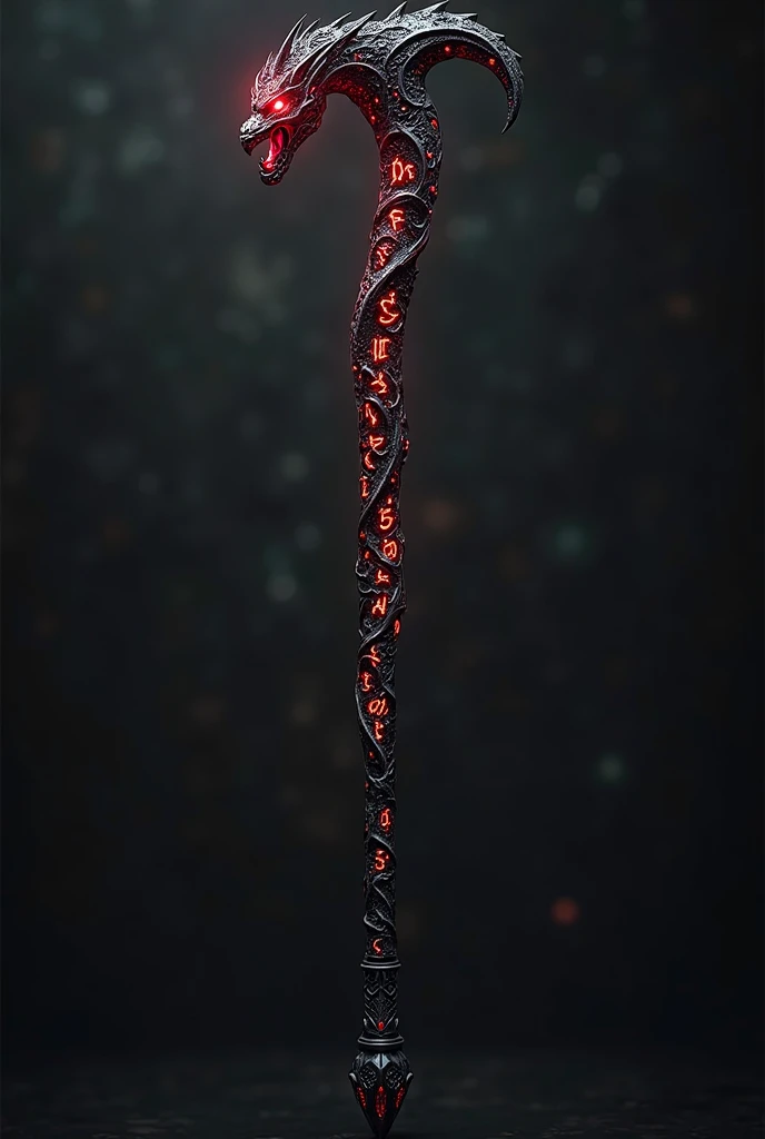 Dark fantasy long whip , inspired by a demon queen, black obsidian ...