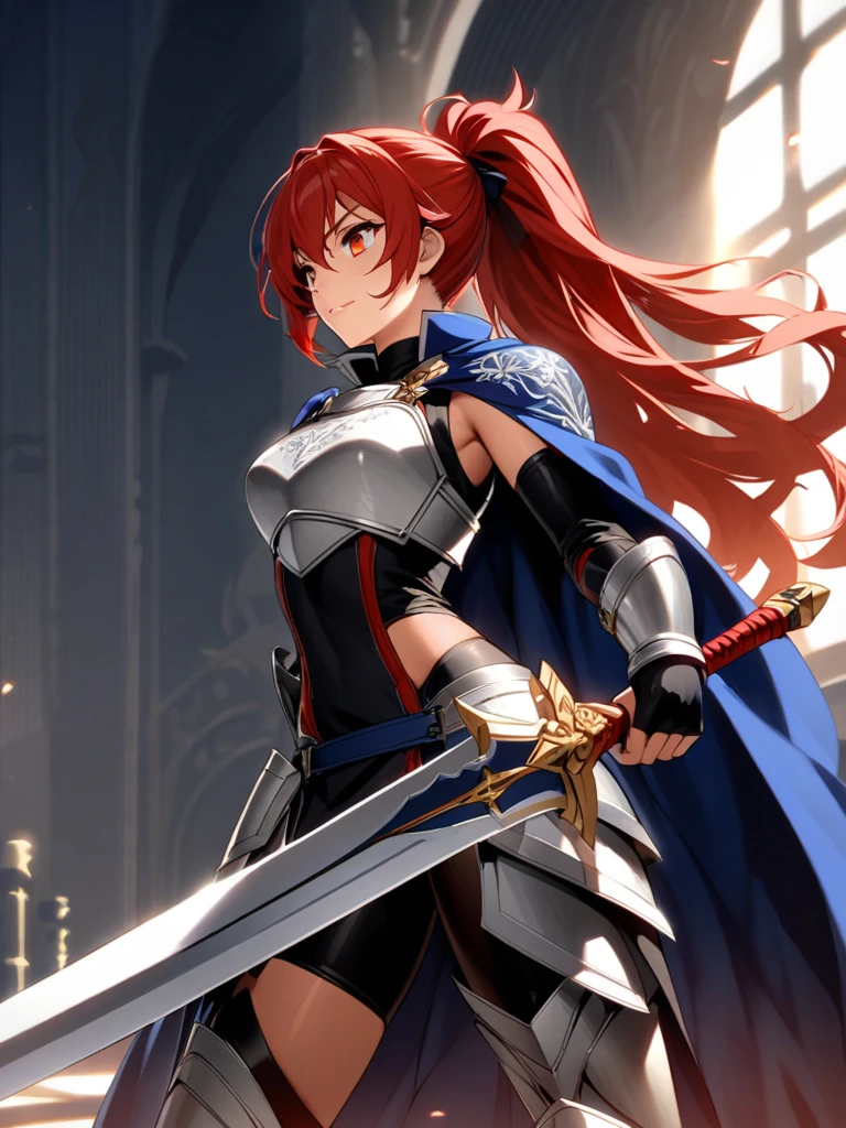 Athletic young woman with a strong yet graceful build. She has sharp ...