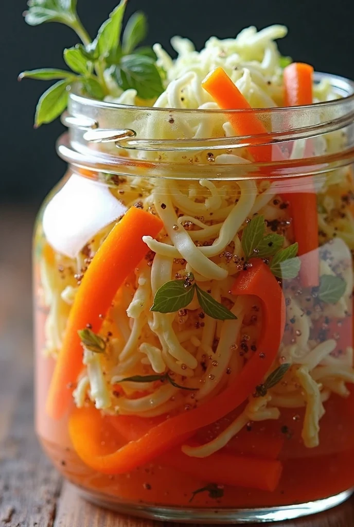 Pickled cabbage, Very simple pickled recipe, finely chopped cabbage ...