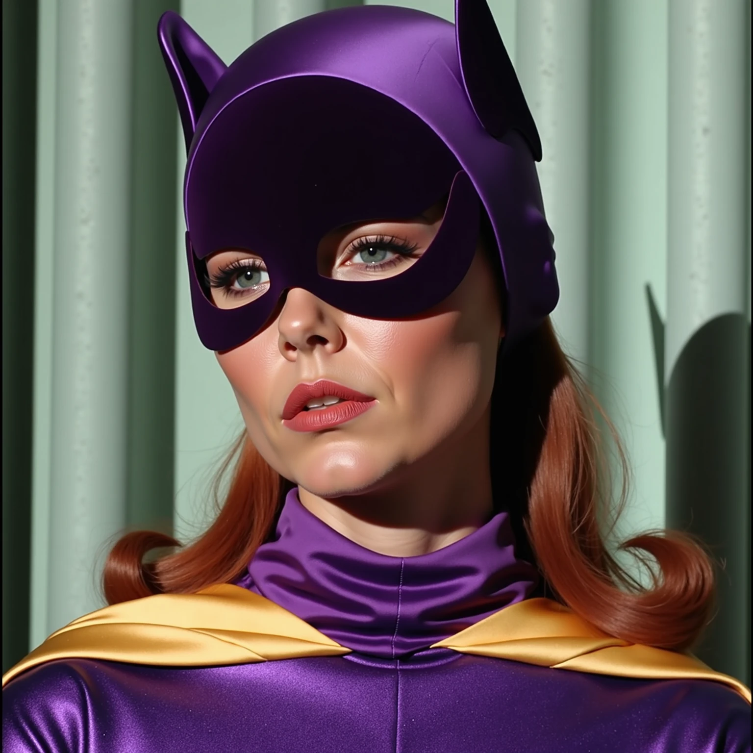 Tallulah bankhead as 1966 batman villainess black widow. woman - SeaArt AI