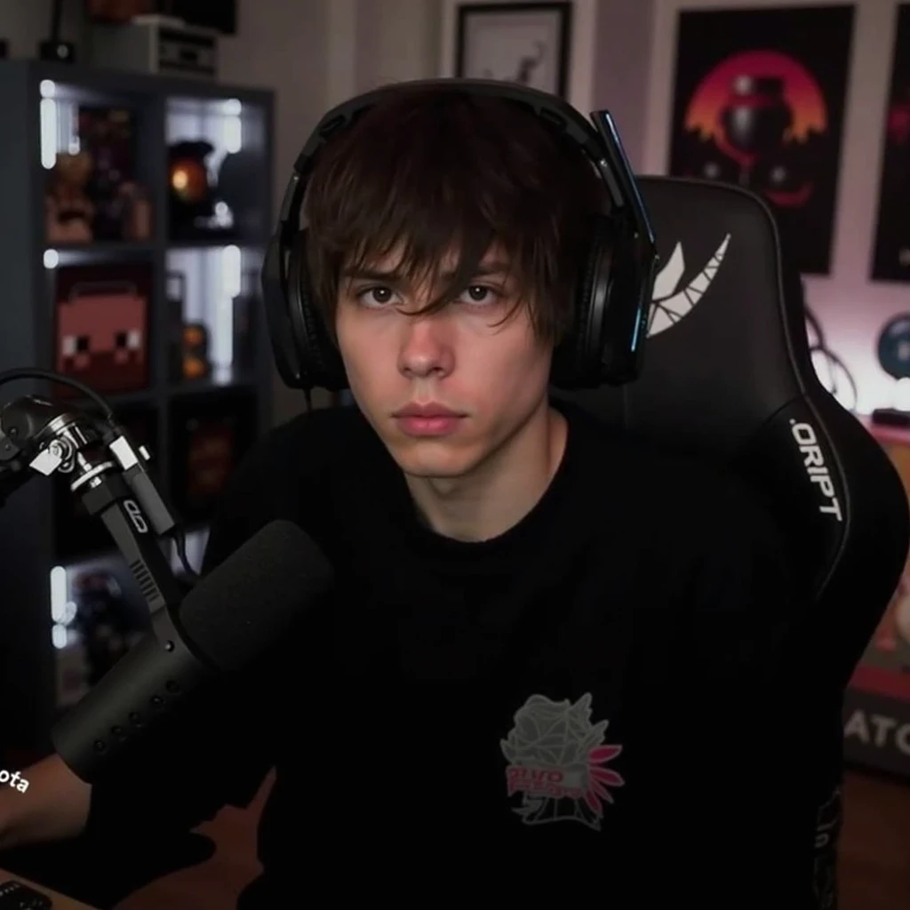 Jeon Jungkook BTS with streamer headphones - SeaArt AI