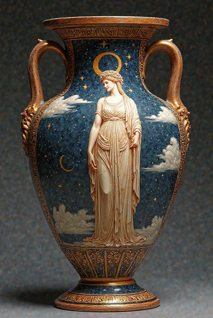 Greek Vase of Selene - SeaArt AI