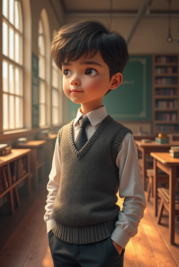 Creating a schoolboy - SeaArt AI