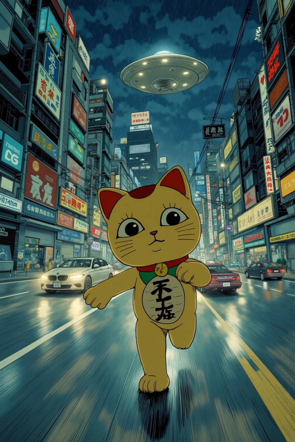 (0315) Theme: Night Racing on a Rainy Highway