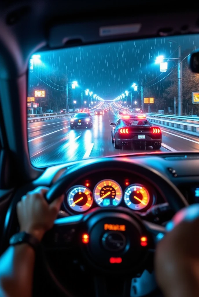 (0315) Theme: Night Racing on a Rainy Highway / 公路上的雨夜竞速 / 雨の夜のハイウェイレース