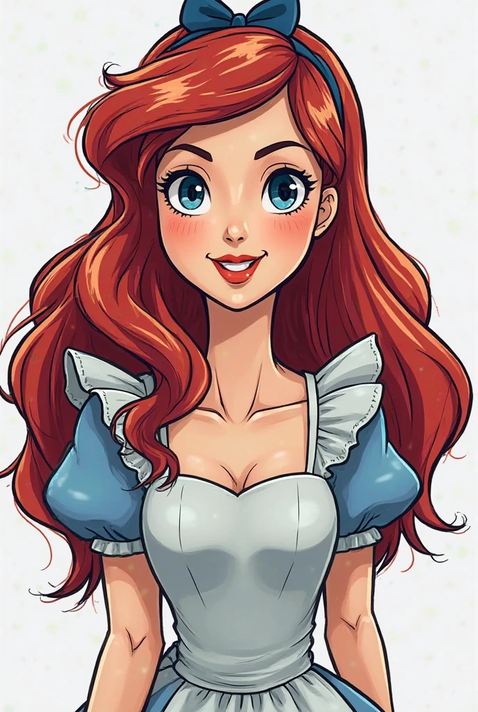 Mix together Alice from Alice in wonderland and Ariel from the little ...