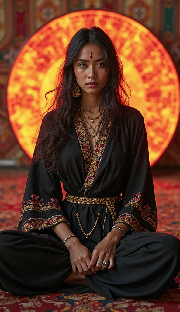 The vibrant colors of his robes and the intricate patterns adorning ...