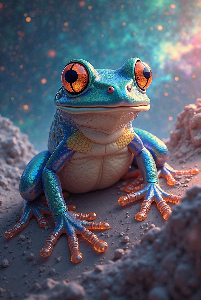 Cool Space Frog - SeaArt AI