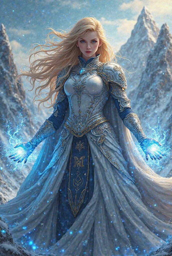 Create female valkyrie mage in anime style - SeaArt AI