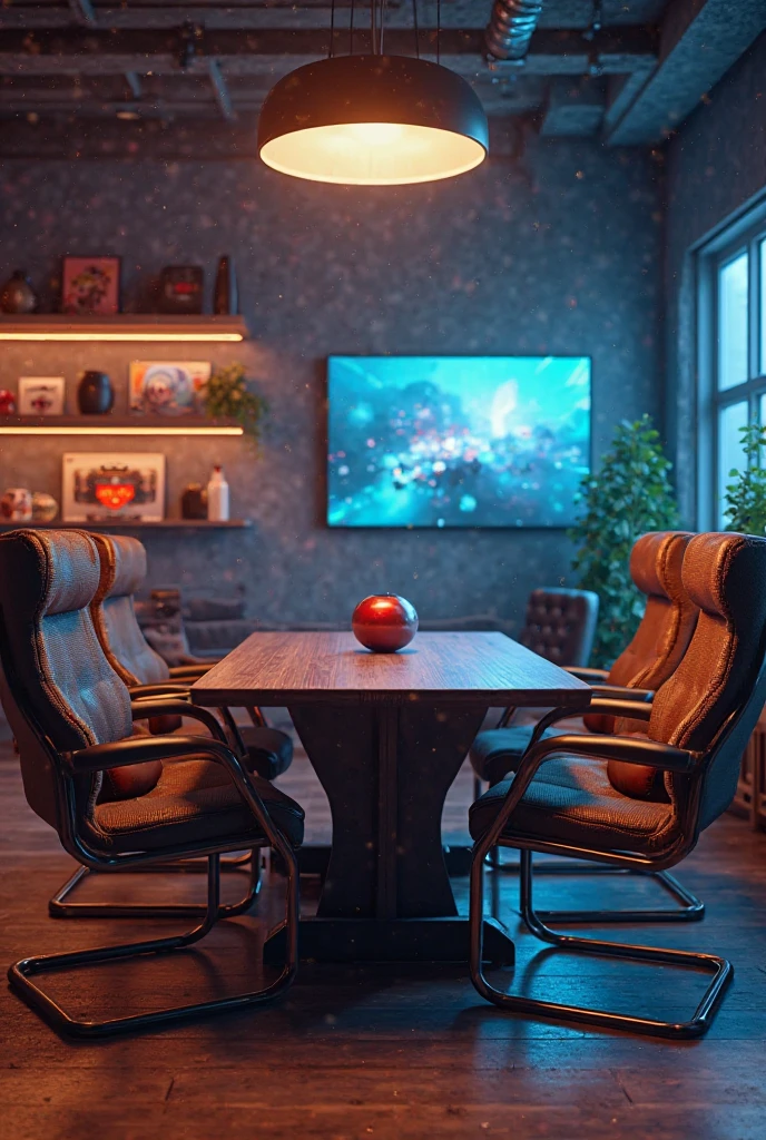 Video banane ke liye yek background chahiye us me table ke piche chare ...