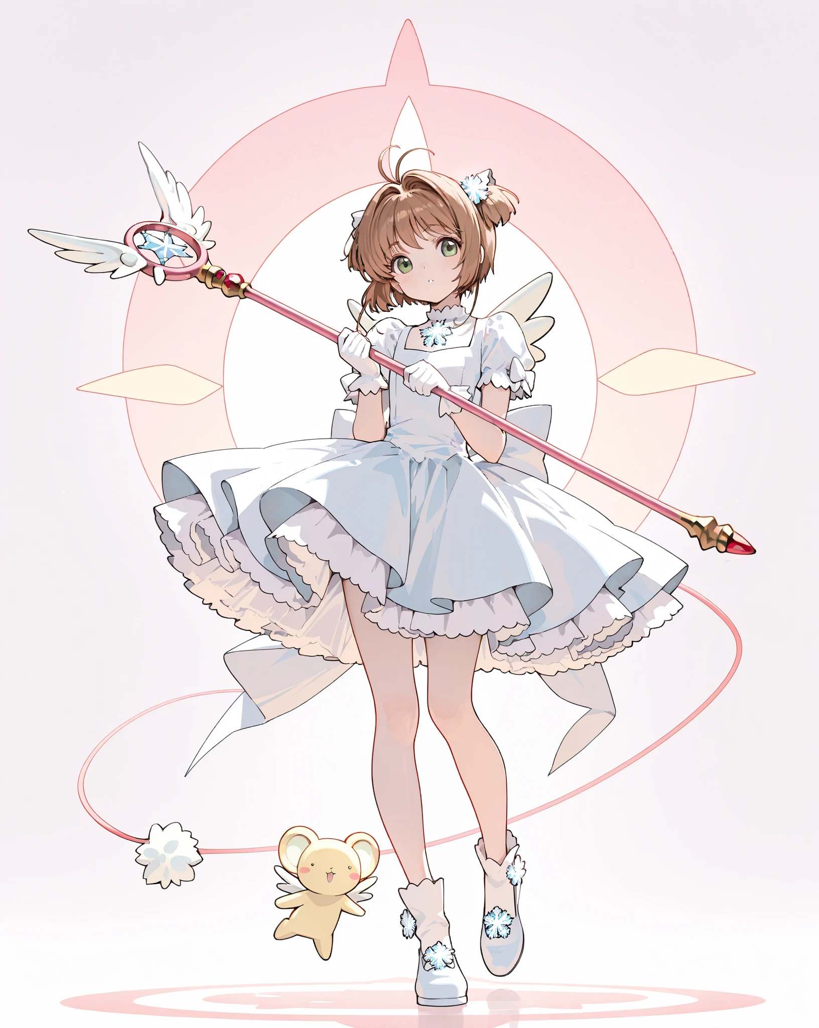 Full body, (Cardcaptor Sakura_ Kinomoto Sakura), blushes, masterpiece ...