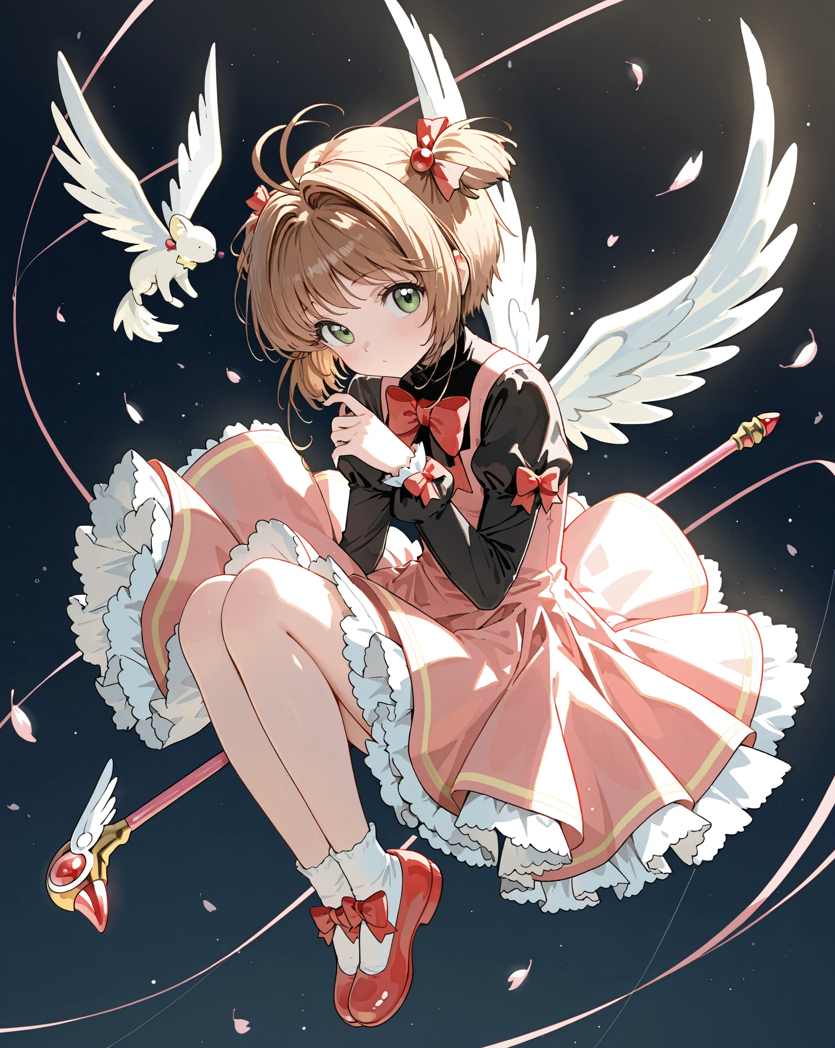Full body, (Cardcaptor Sakura_ Kinomoto Sakura), blushes, masterpiece ...