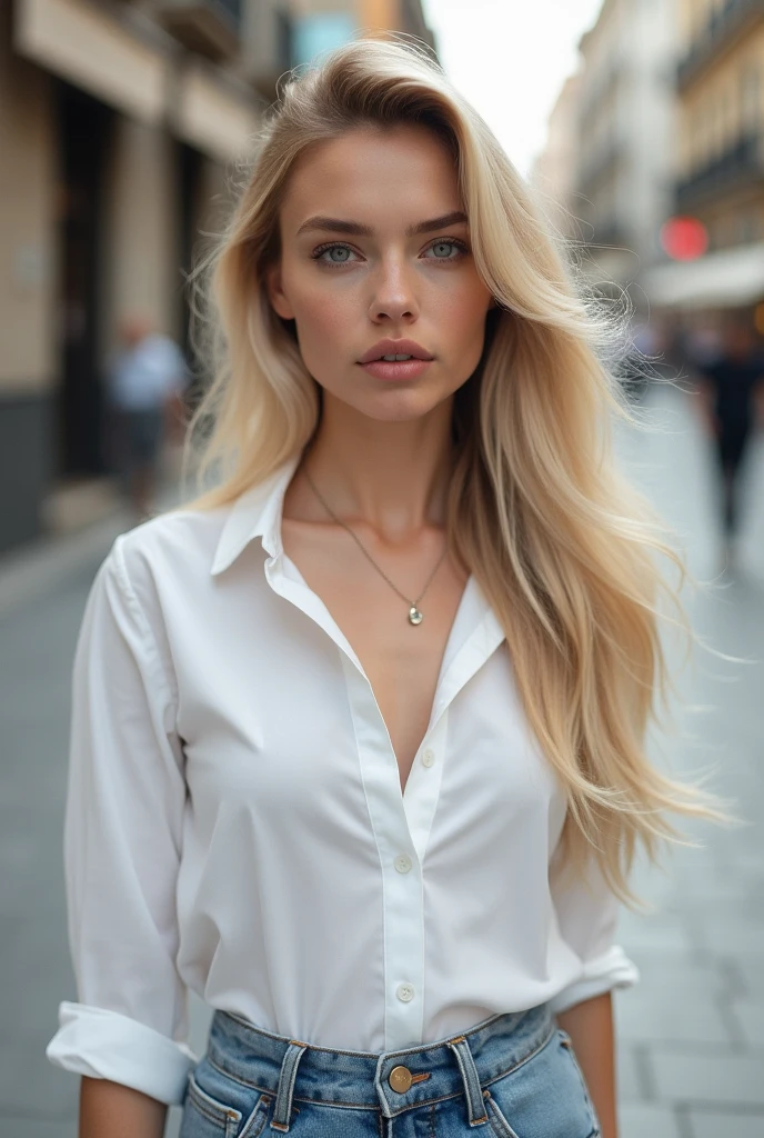 A Colombian-Venezuelan MFL woman with immaculate and smooth pale white ...