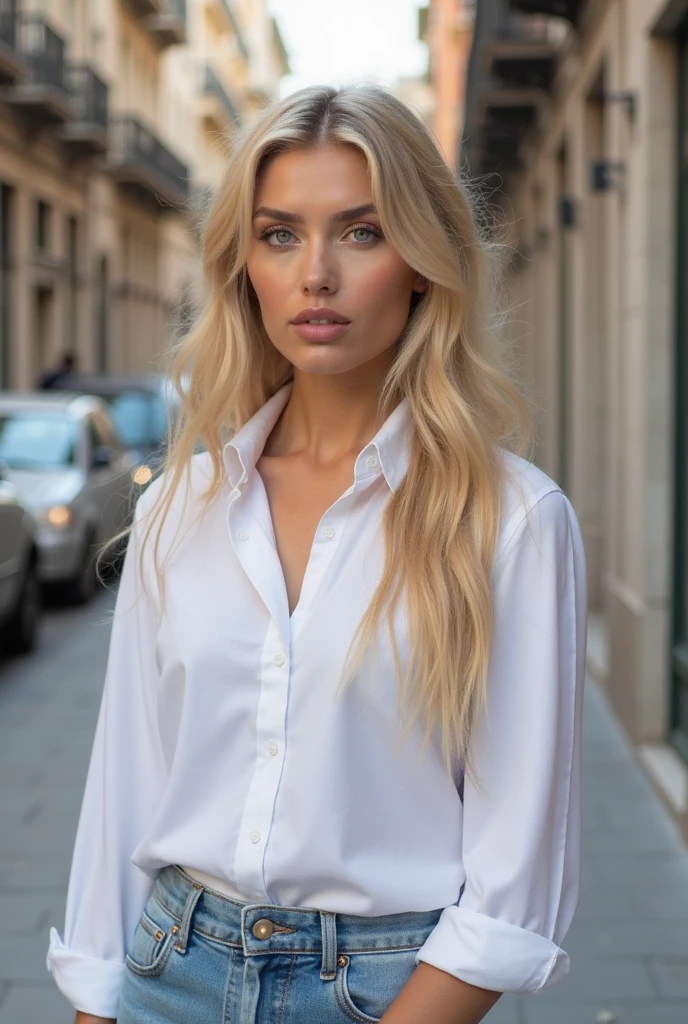 A Colombian-Venezuelan MFL woman with immaculate and smooth pale white ...