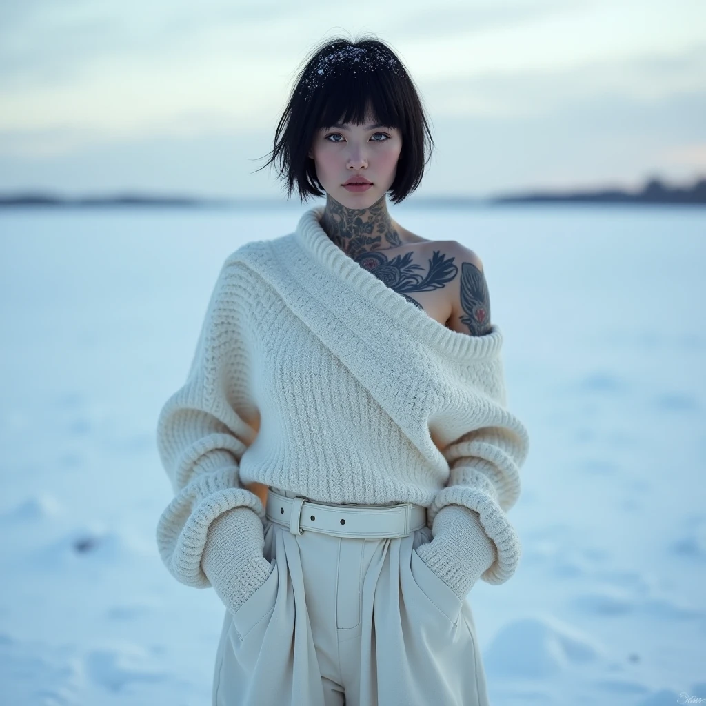 She is an ethereal vision of beauty—an Albino Russian goddess with a ...