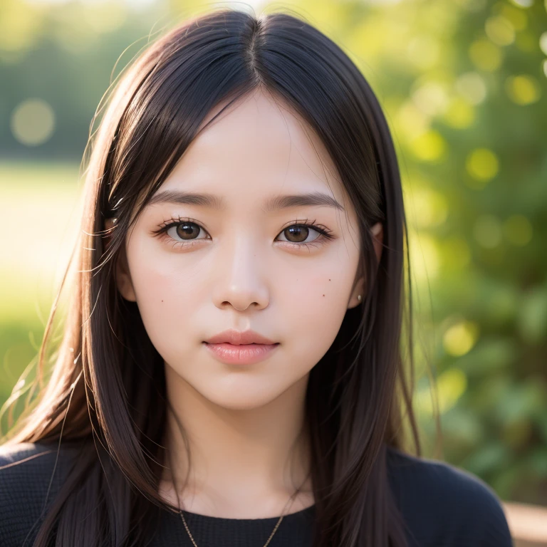 Small, round face,Prone to black eyes and large eyes, wide between eyes ...