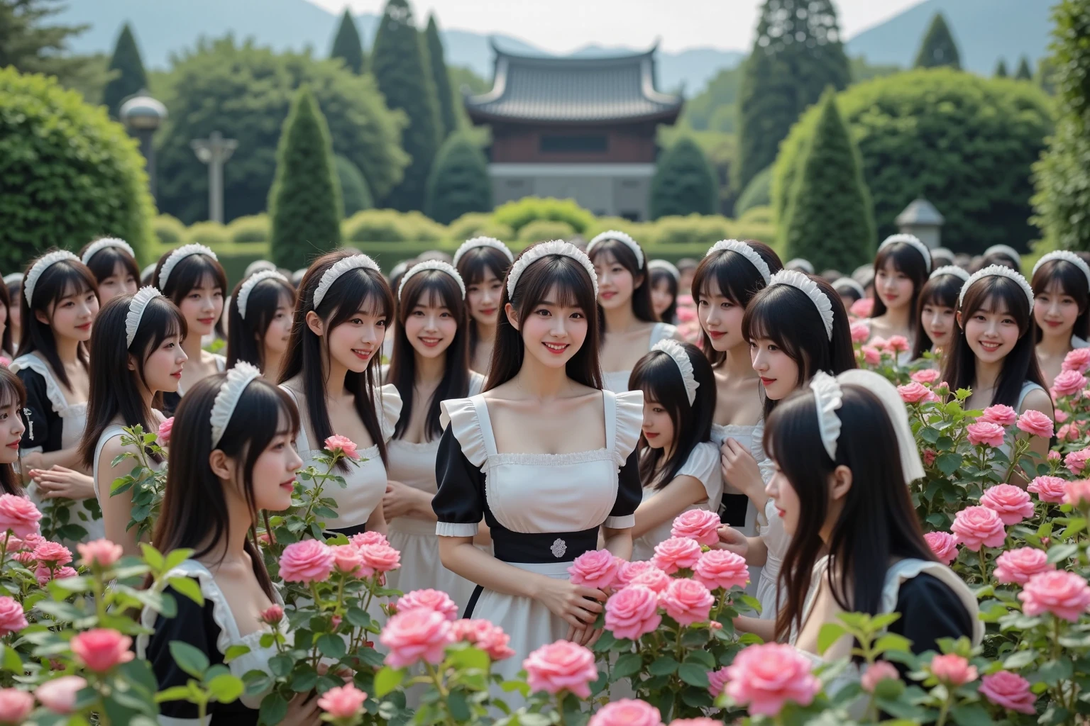 (((Myself = Japanese Beautiful Super Cloning multiply girls) - SeaArt AI