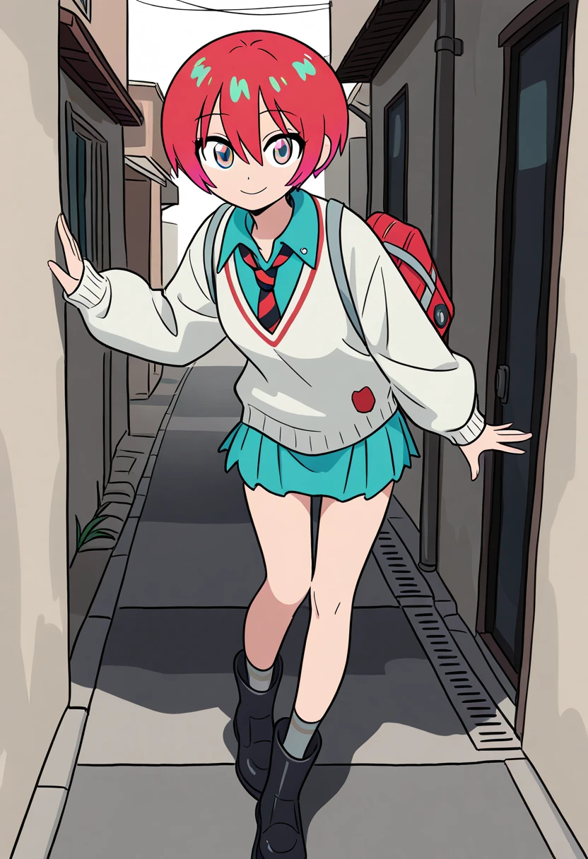 (beautiful girl : 1.3),1 girl,(GQUX-Amate_yuzuriha,red hair ...