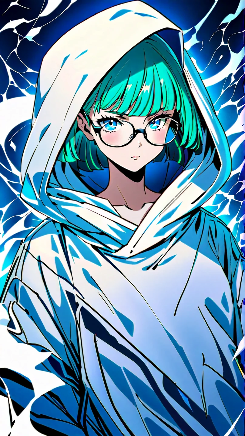 Masterpiece, best quality, Anime-style character, a woman with short ...