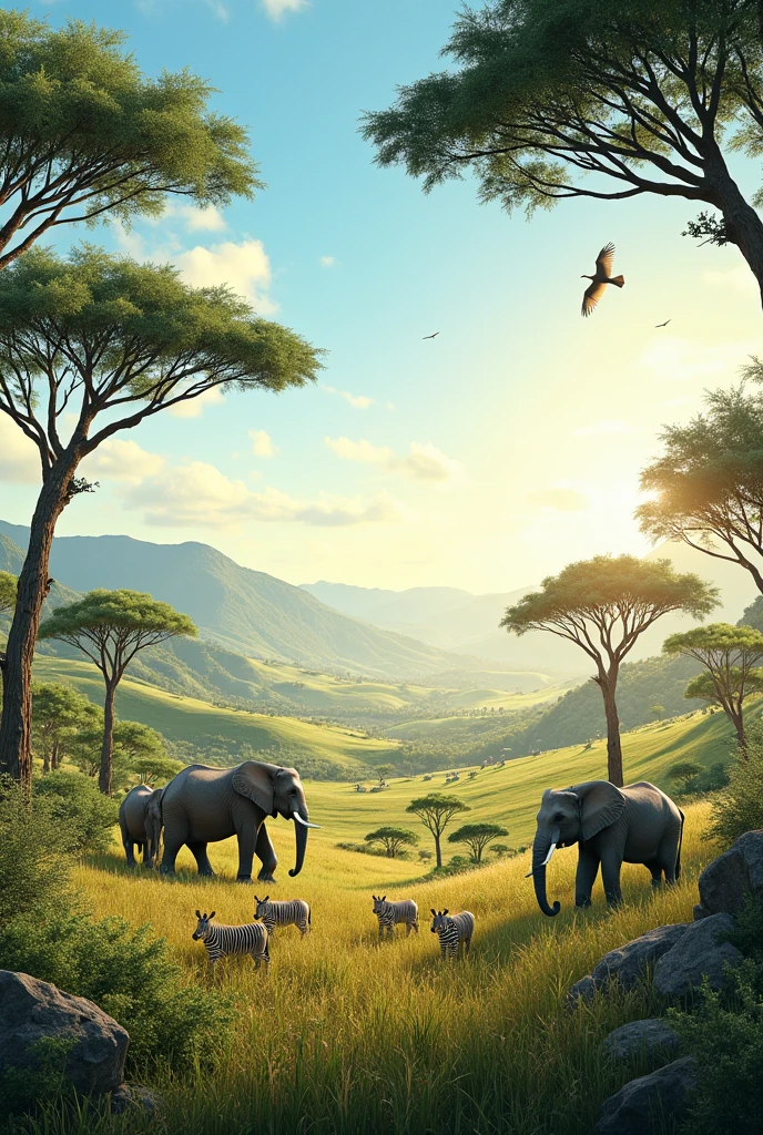 Wildlife ppt background - SeaArt AI