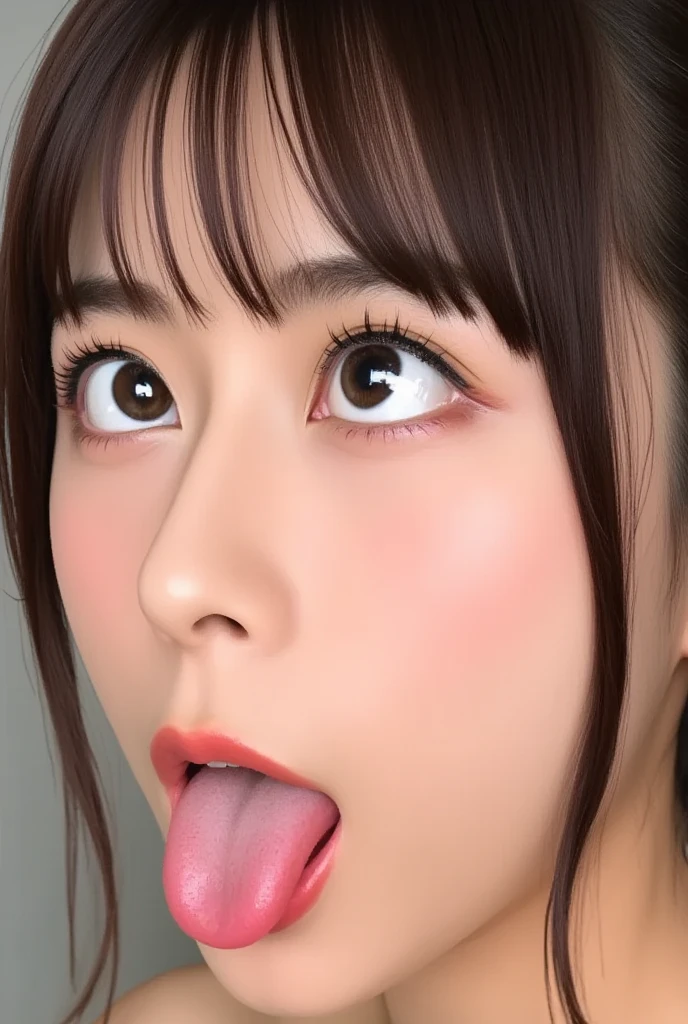 ahegao, stick out your tongue, dr00ling , drooling saliva - SeaArt AI