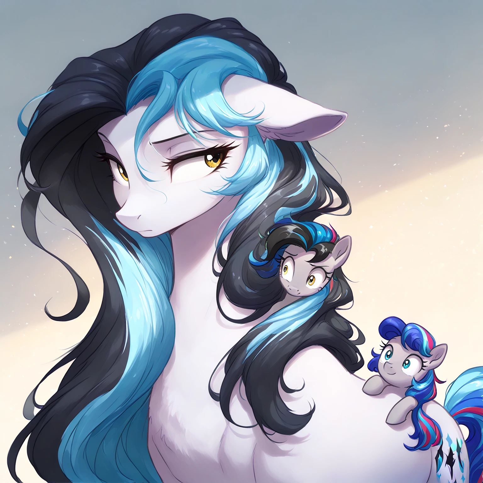 Long hair, side swept hair, (masterpiece:1.2), (best quality - SeaArt AI