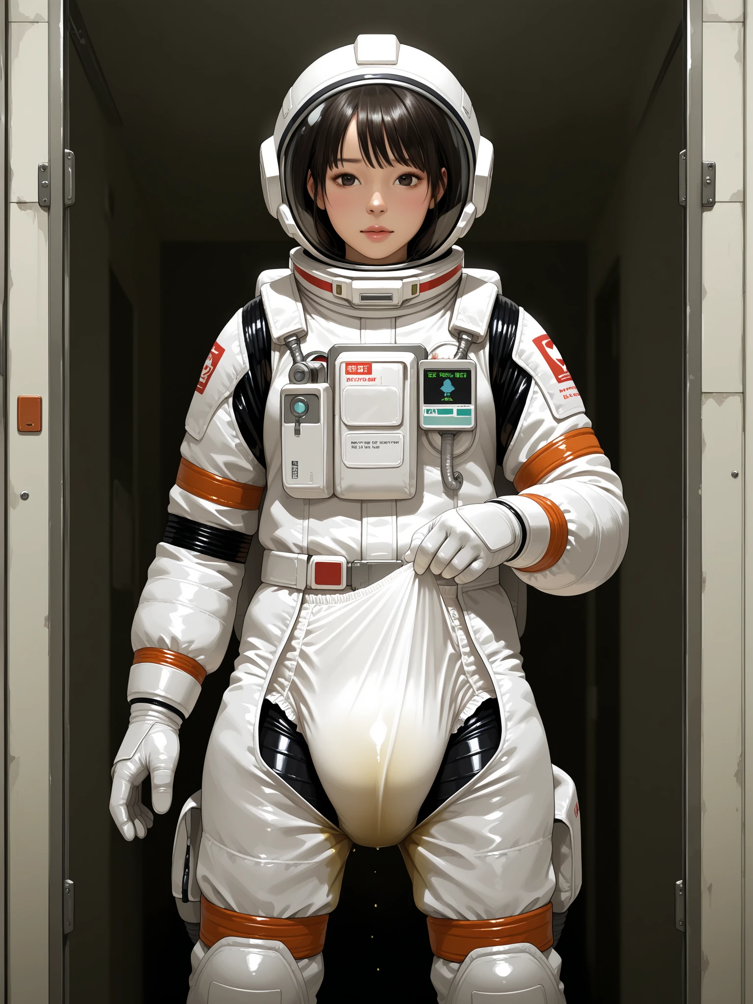 Realistic current day spacesuit maximum absorbency garment hidden pee ...